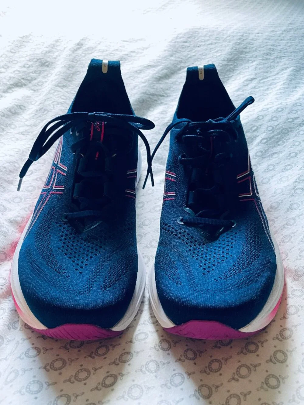 Asics | Shoes | Mint Condition Asics Gel Nimbus 26 Womens Navy Pink ...